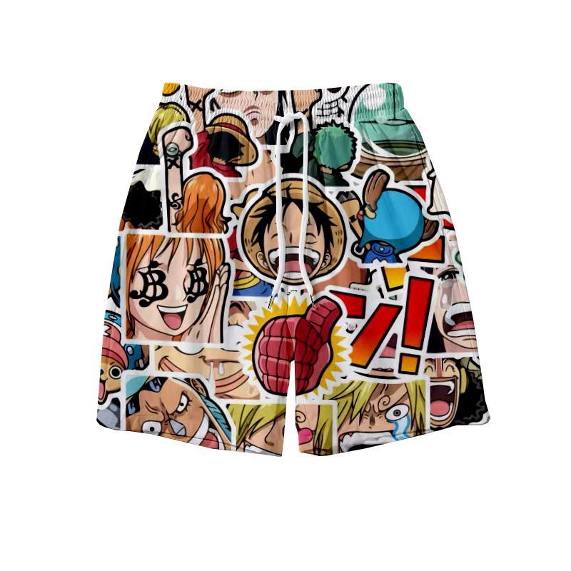 One Piece Anime Beach Shorts